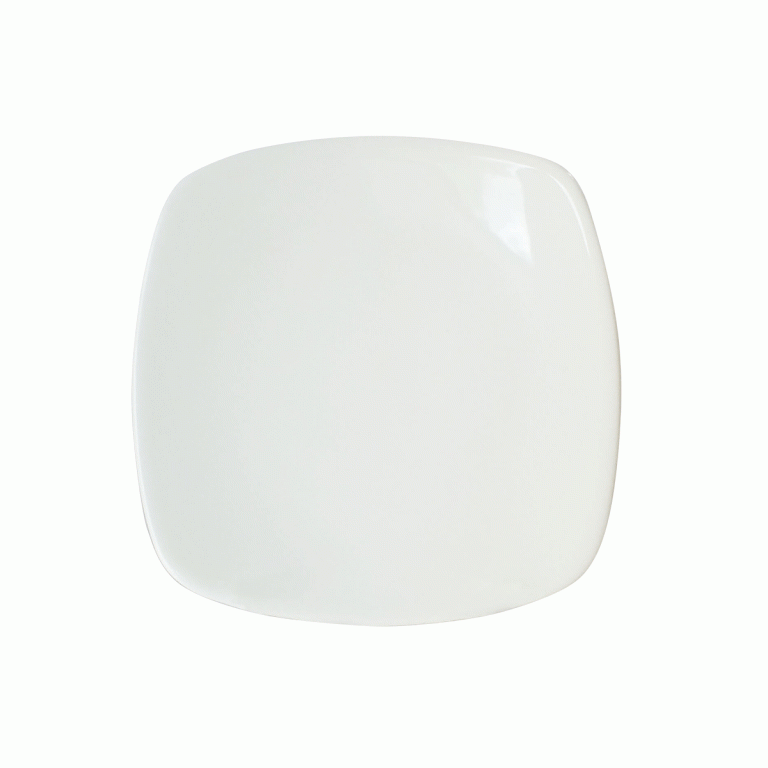 White Bone China Square Plate 15cm (Pack of 10) - AB Event Hire