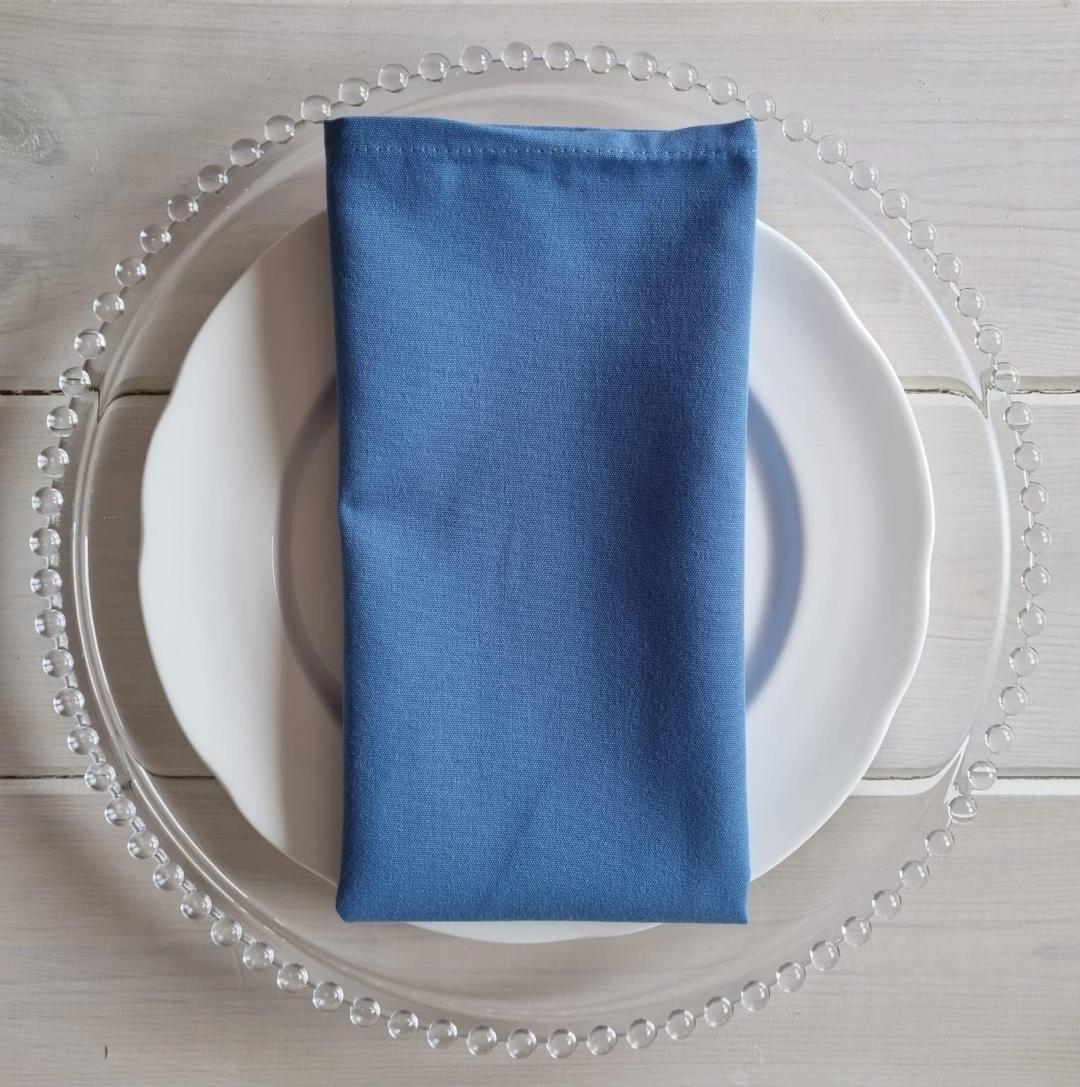 Wedgwood Blue Coloured Napkin 24" (60cm) - AB Event Hire