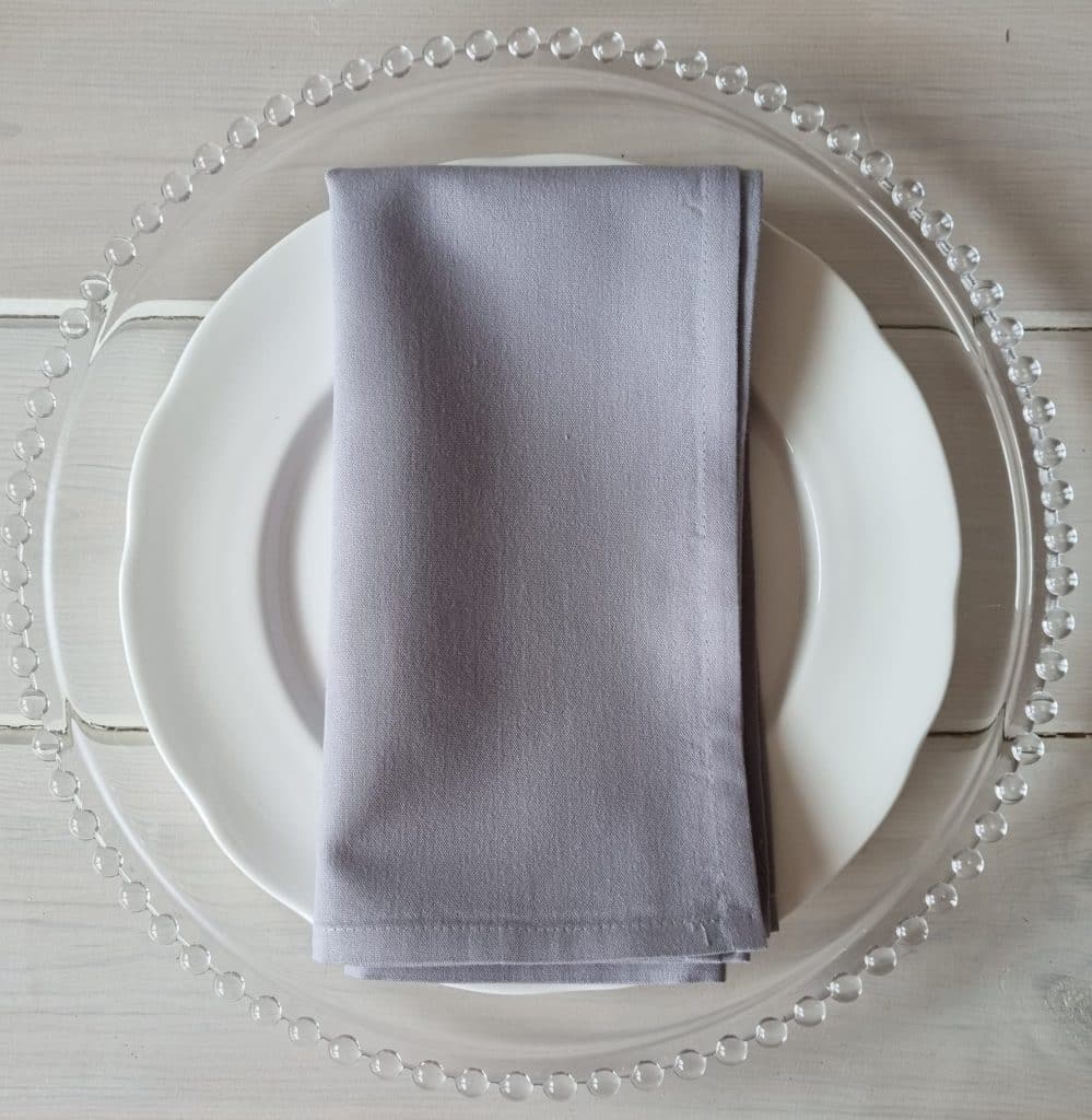 Grey Coloured Napkin 24" (60cm) - AB Event Hire