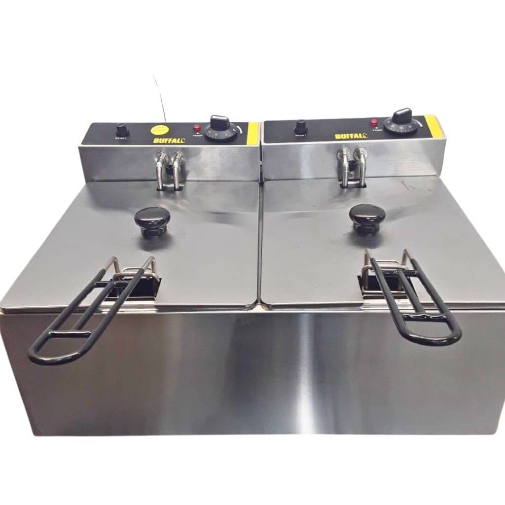 Electric Double Table Top Fryer 5L - AB Event Hire