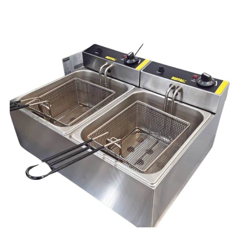 Electric Double Table Top Fryer 5L - AB Event Hire