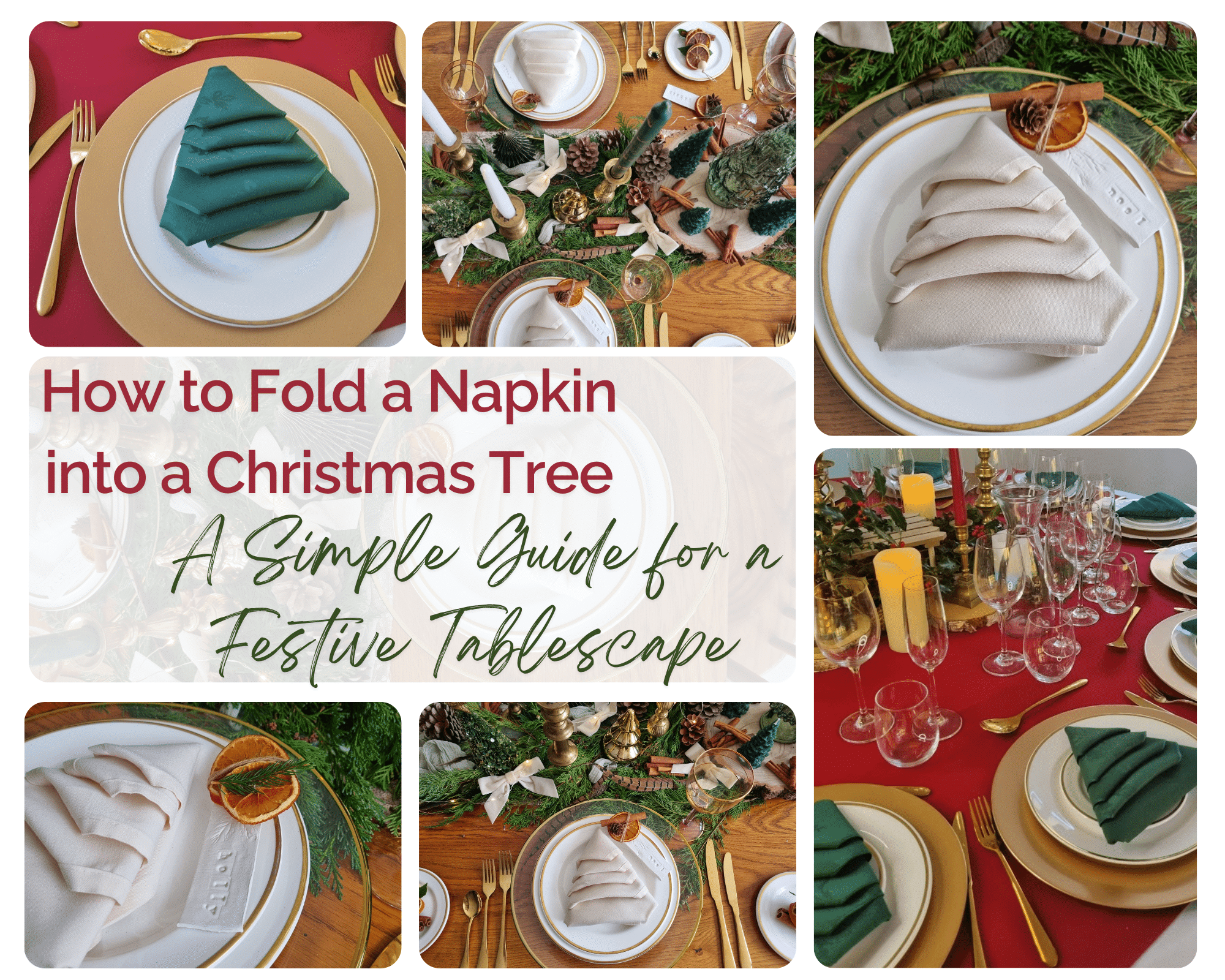 How to Fold a Napkin into a Christmas Tree: A Simple Guide for a ...